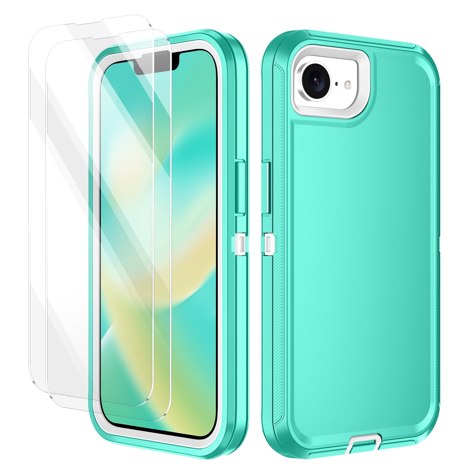 I-HONVA For iPhone 16e Case,[with 2 Pack Screen Protector] 3-Layer ...