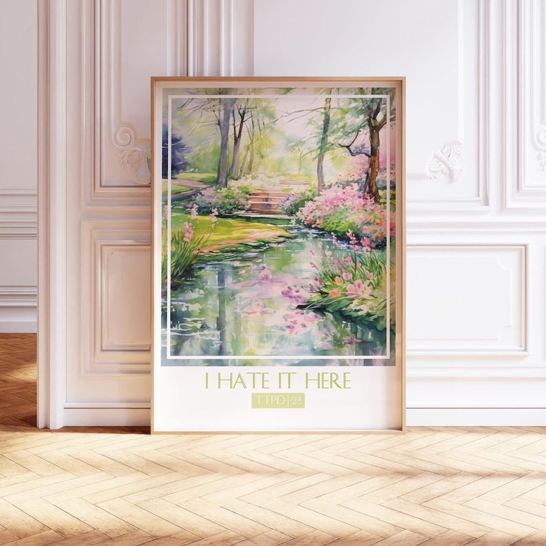 I Hate It Here Song Poster Watercolor Wall Art Subtle Song Print ...