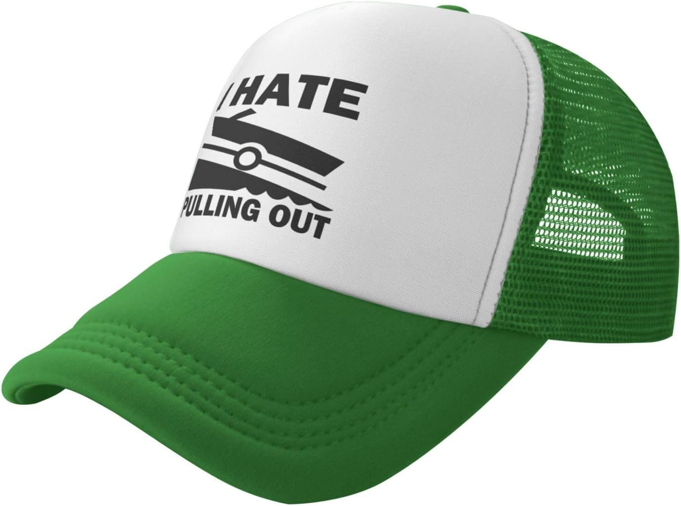 I Hate Pulling Out Trucker Hats Boating Boat Trailer Captain Cap Funny ...