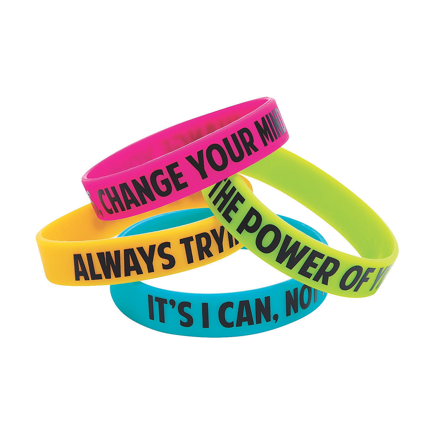 I Have A Growth Mindset Rubber Bracelets - Jewelry - 12 Pieces ...