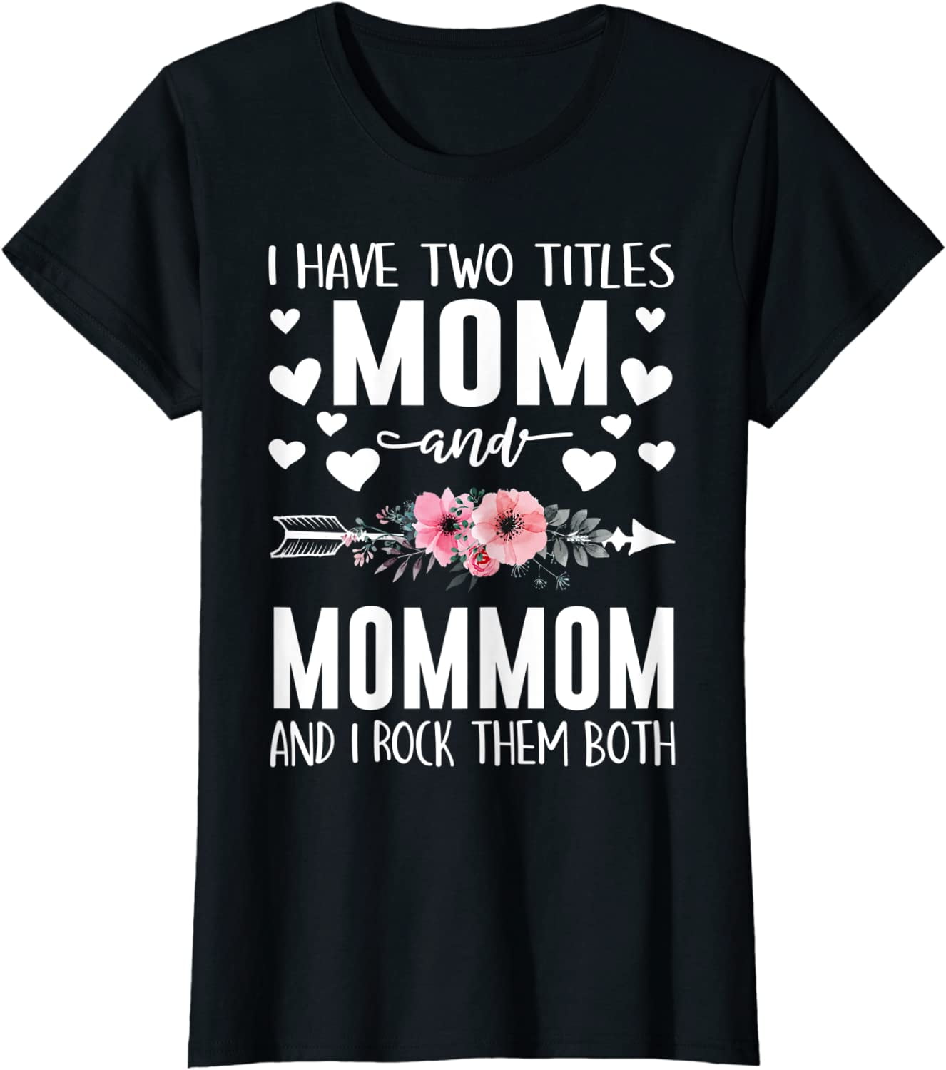 I Have Two Titles Mom Mothers Day Grandma Gifts O-Neck T-Shirt ...