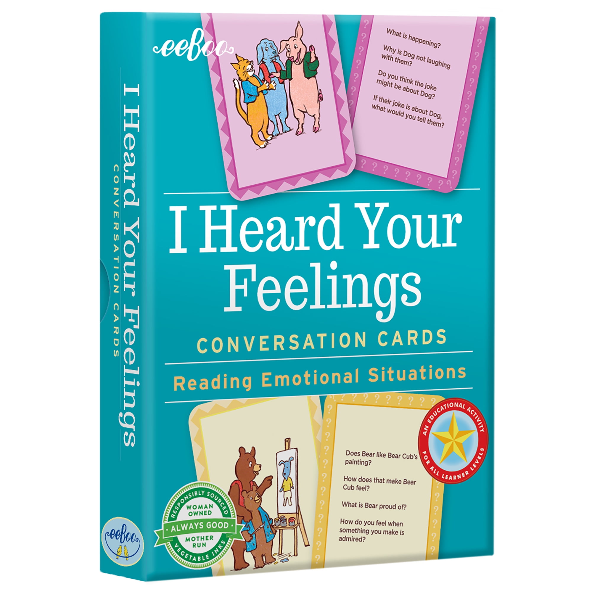 eeBoo I Heard Your Feelings Conversation Flash Cards - Walmart.com