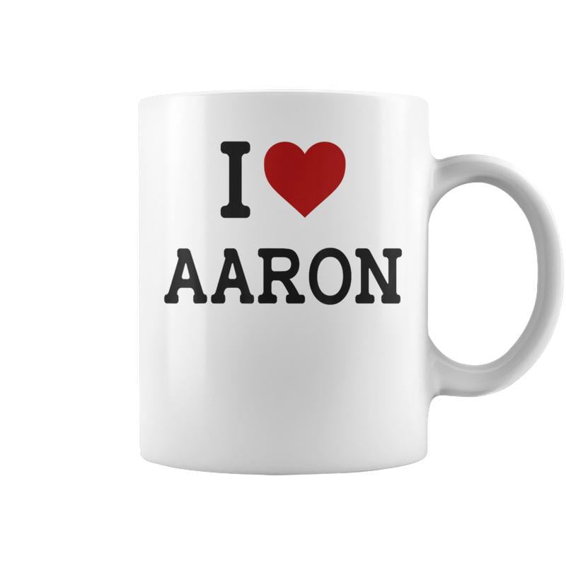 I Heart Aaron I Love Aaron For Aaron Coffee Mugs - Walmart.com