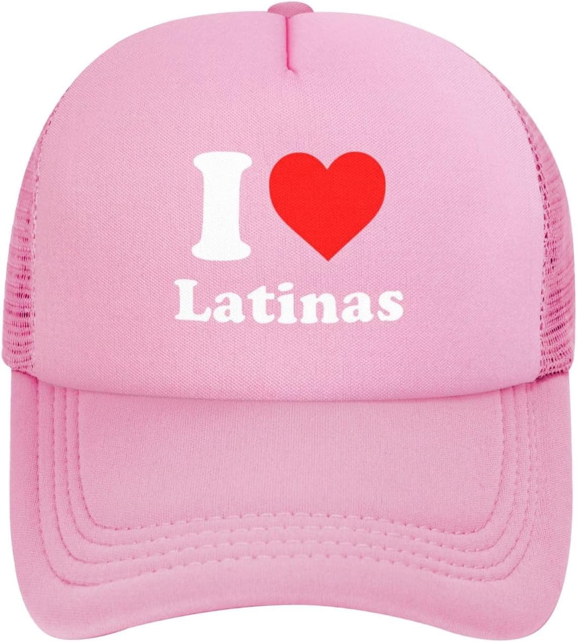 I Heart Latinas I Love Latinas Trucker Hat Women Mesh Baseball Cap ...