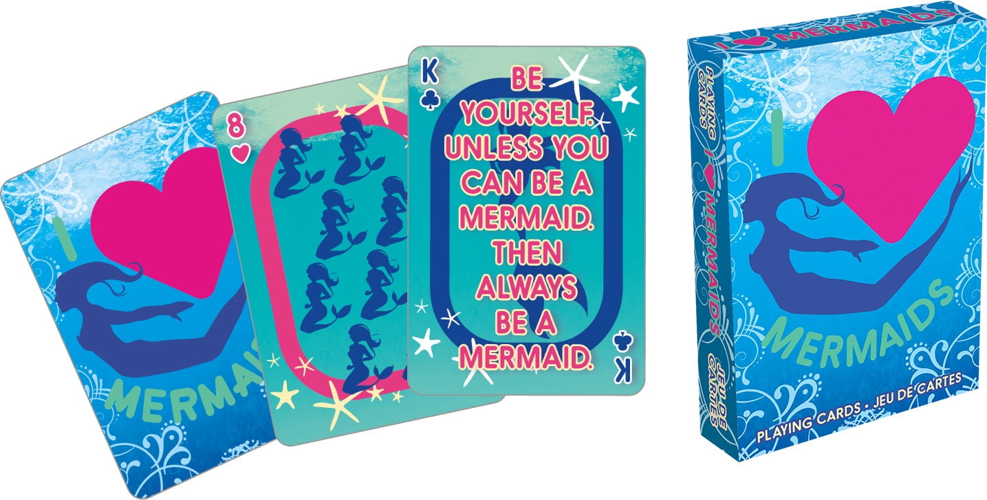 I Heart Mermaids Playing Cards - Walmart.com