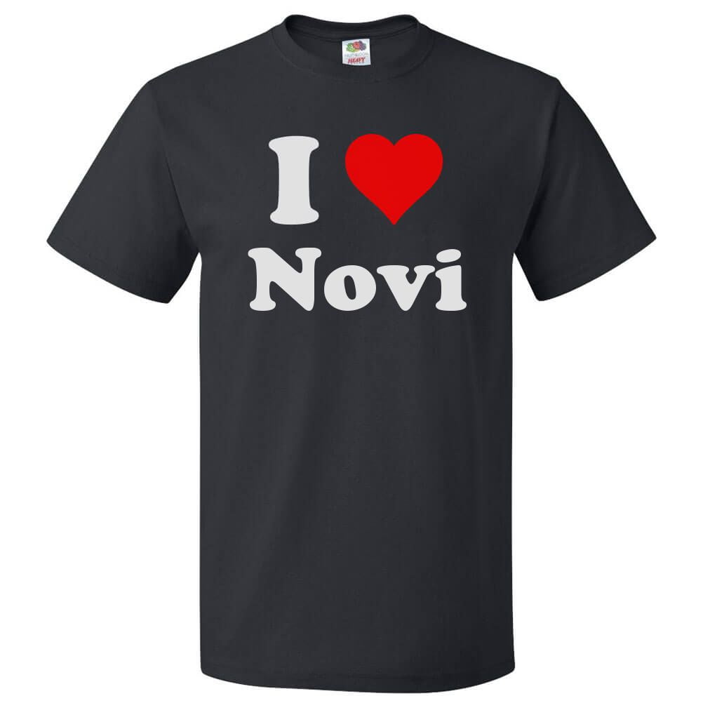 I Heart Novi T-shirt - I Love Novi Tee Gift - Walmart.com