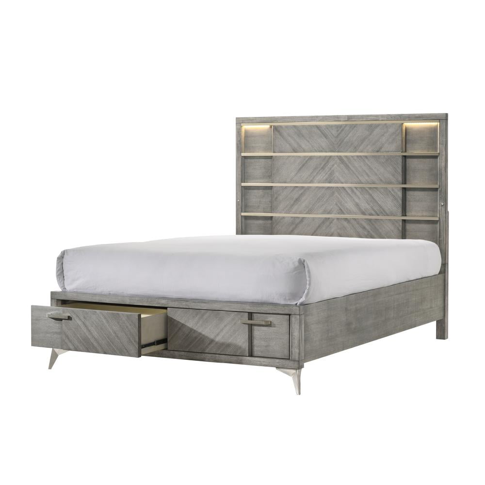 I Home Furnishings Aries Queen Storage Bed - Walmart.com