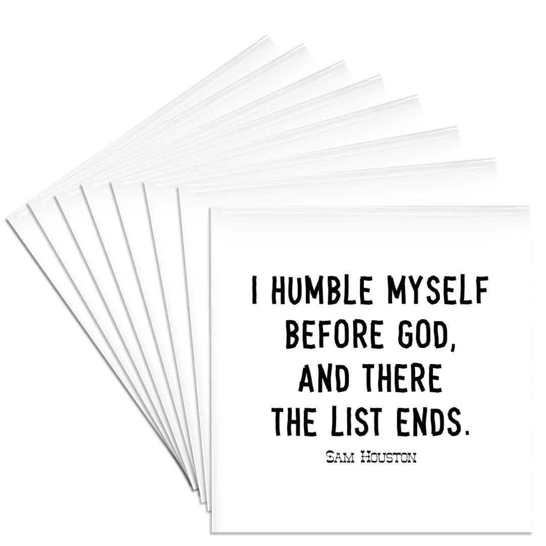 3drose, I Humble Myself Before God... Sam Houston Quote Text Art, Set ...