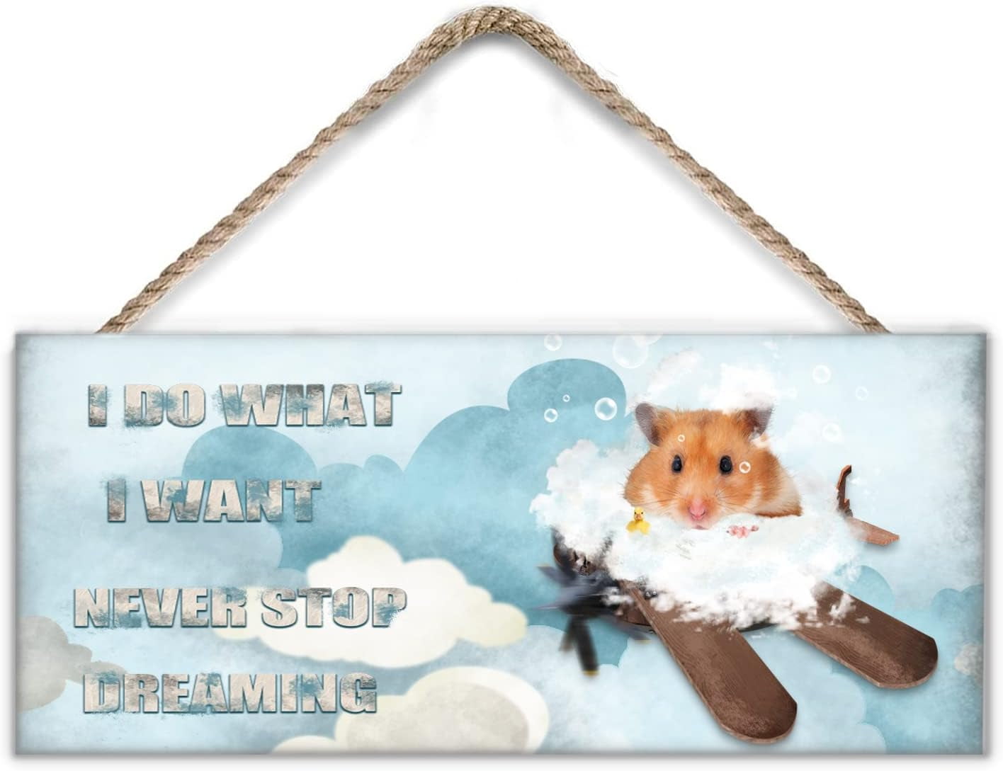 I Do What I Want,Never Stop Dreaming,Hamster Wooden Vintage Sign ...
