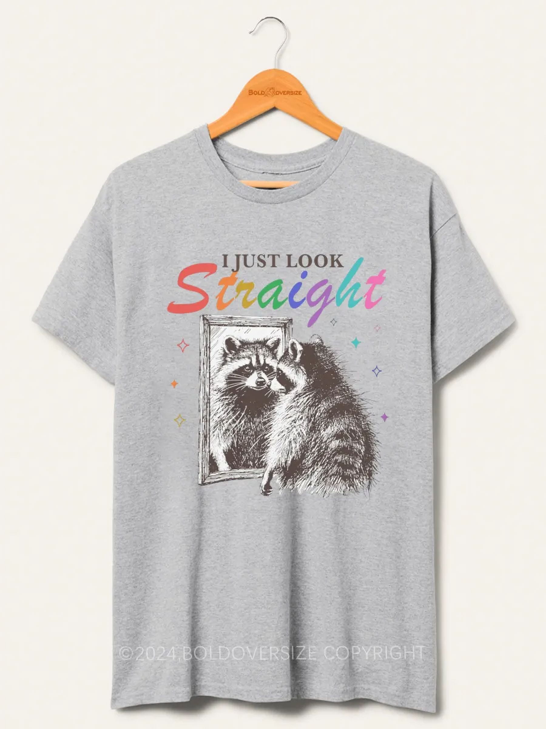 I Just Look Straight Tee - Walmart.com