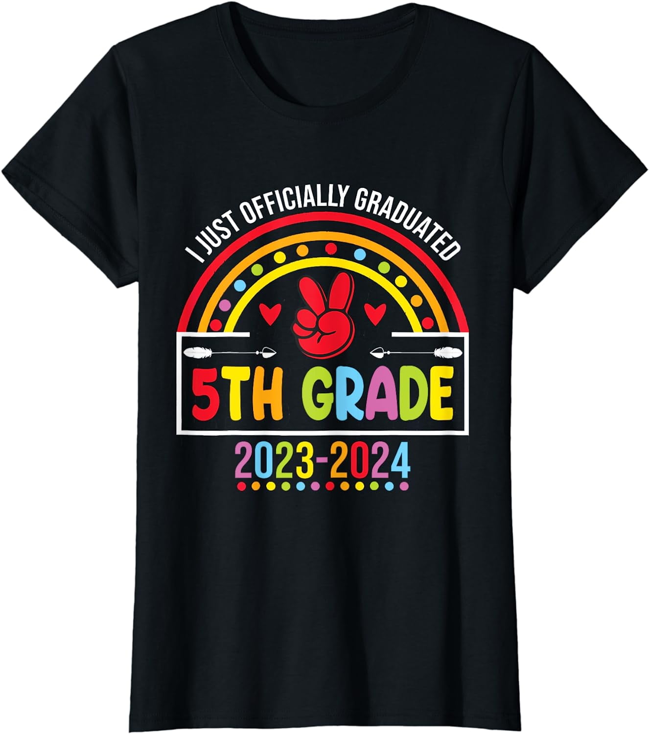 I Just Officially Graduated 5th Grade Graduation 2024 T-Shirt - Walmart.com