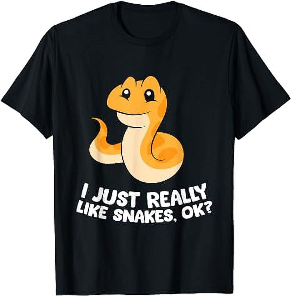 I Just Really Like Snakes Love Snakes T-Shirt - Walmart.com
