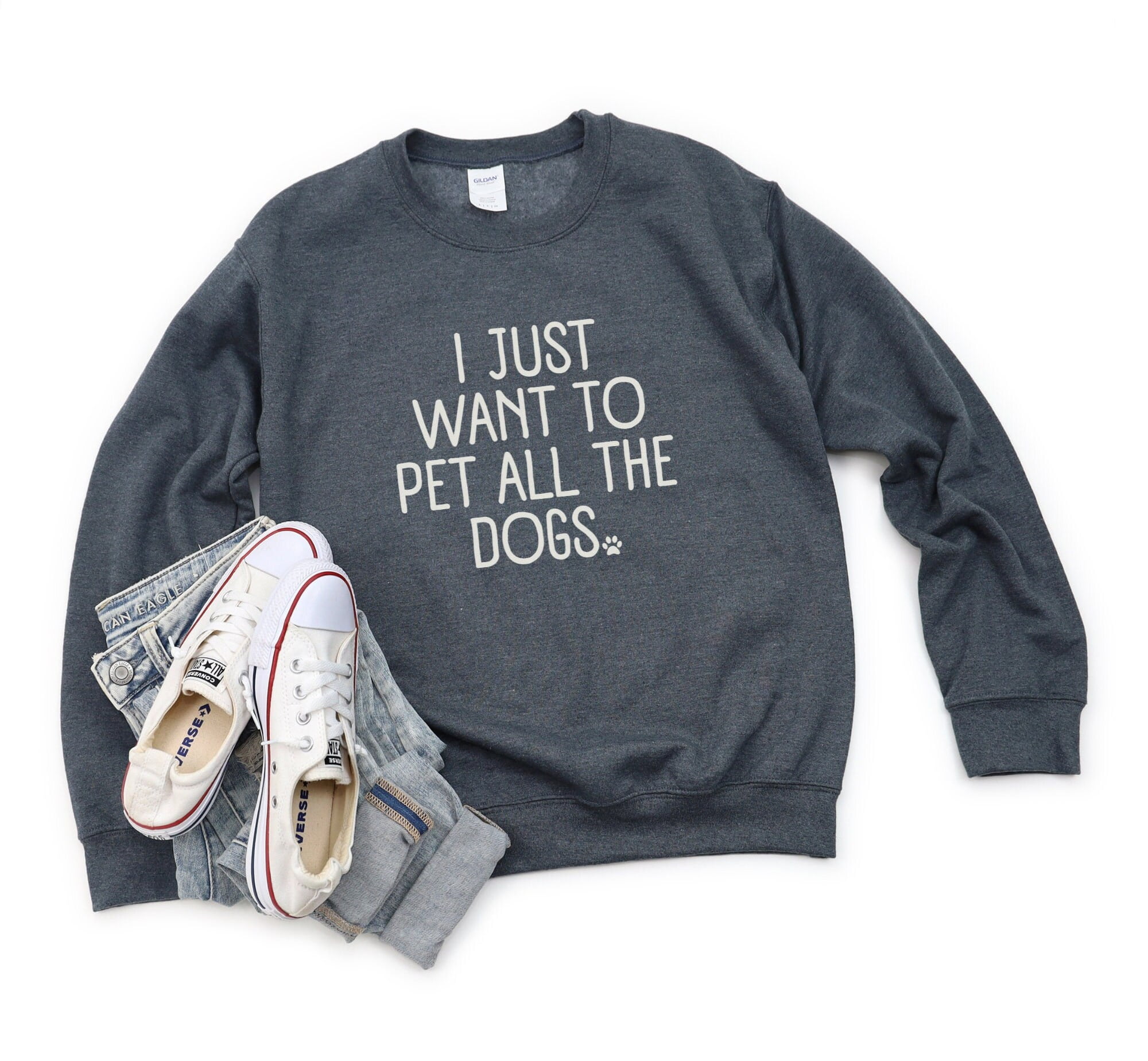 I Just Want To Pet All The Dogs T-Shirt, Dog Lover T-Shirt, Funny Dog T ...