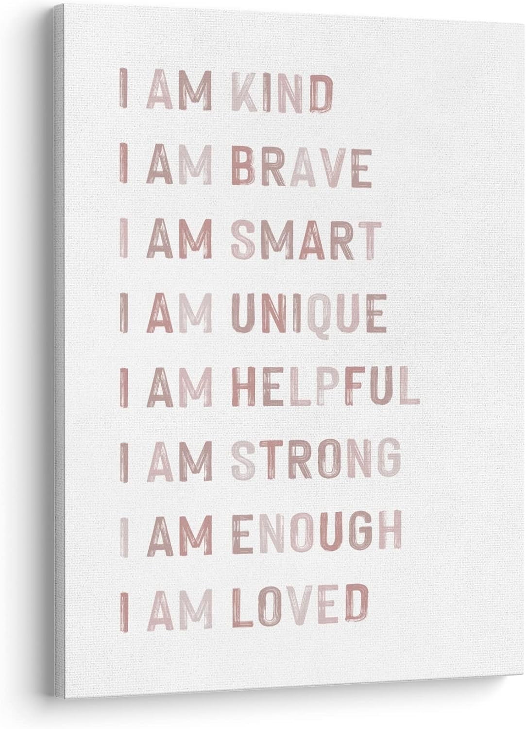 I Am Kind I Am Brave I Am Smart Affirmations Inspirational Quotes Wall ...