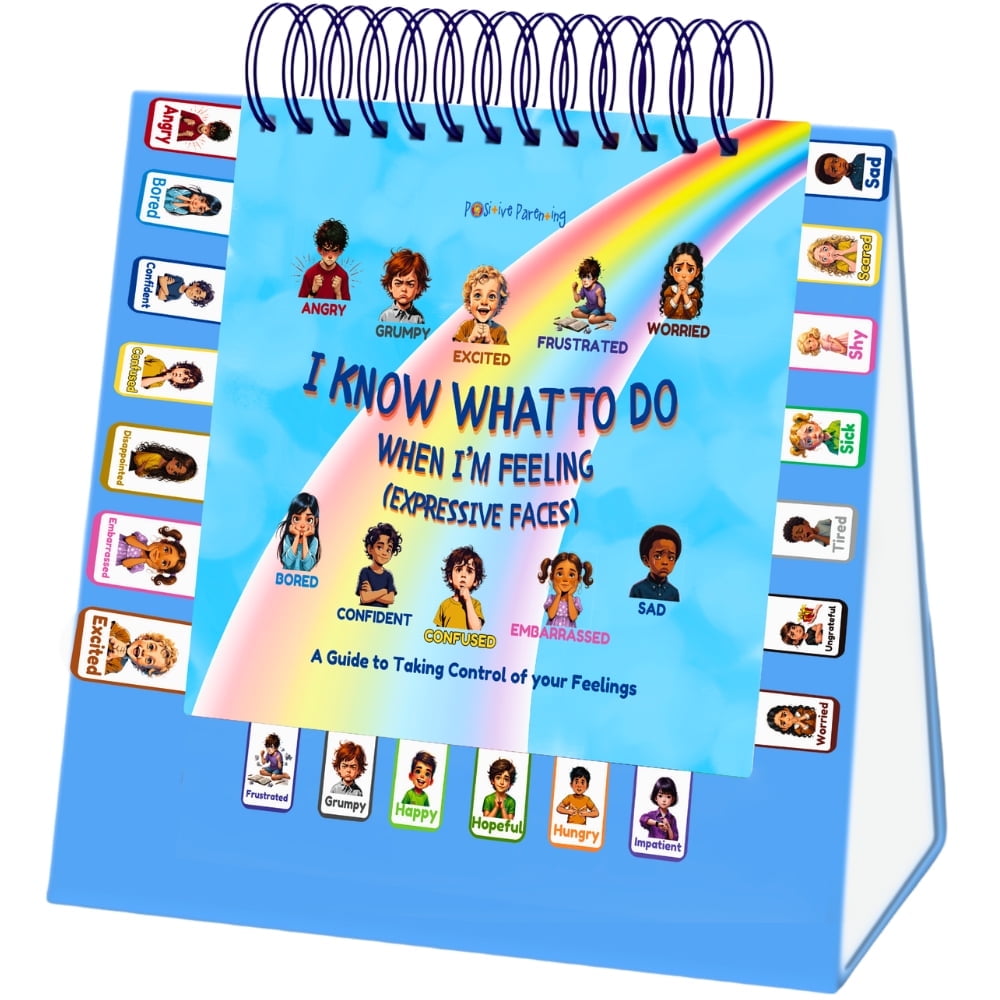 I Know What to Do Expressive Faces Flipbook Emotions Chart for Kids ...
