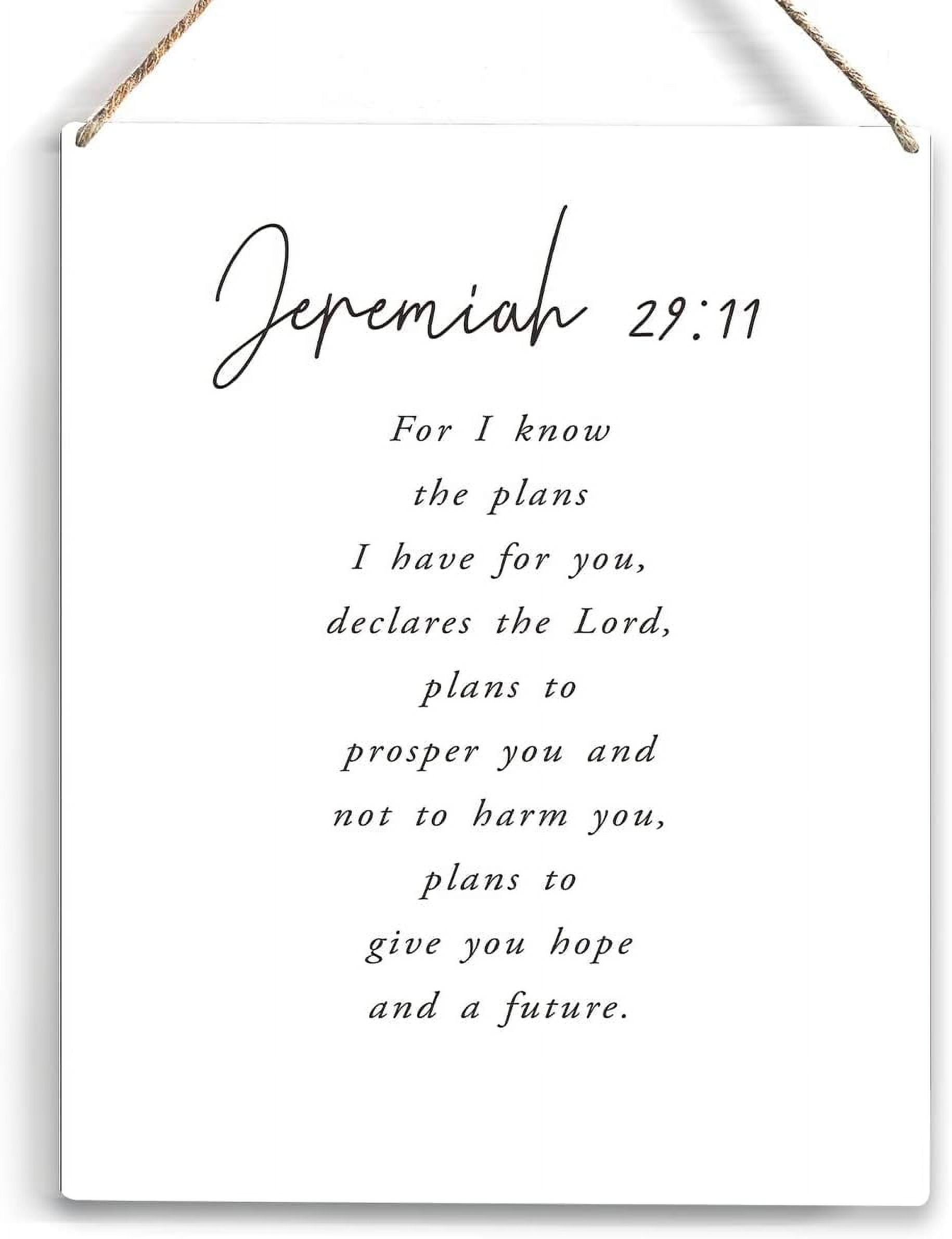 for I Know the Plans I Have for You Bible Verse Wood Sign Rustic ...