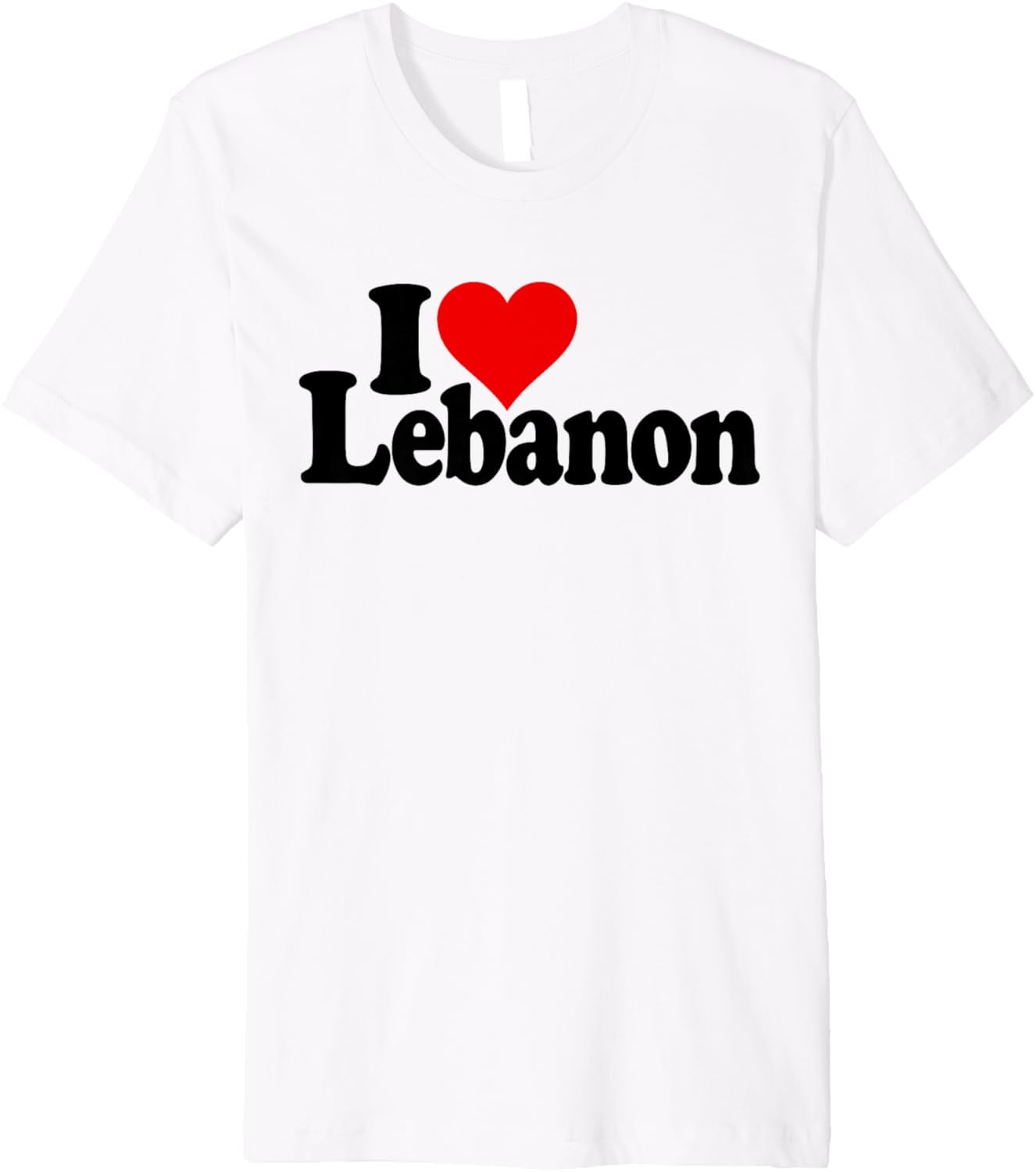 I LOVE HEART LEBANON LEBANESE CULTURE Premium T-Shirt - Walmart.com