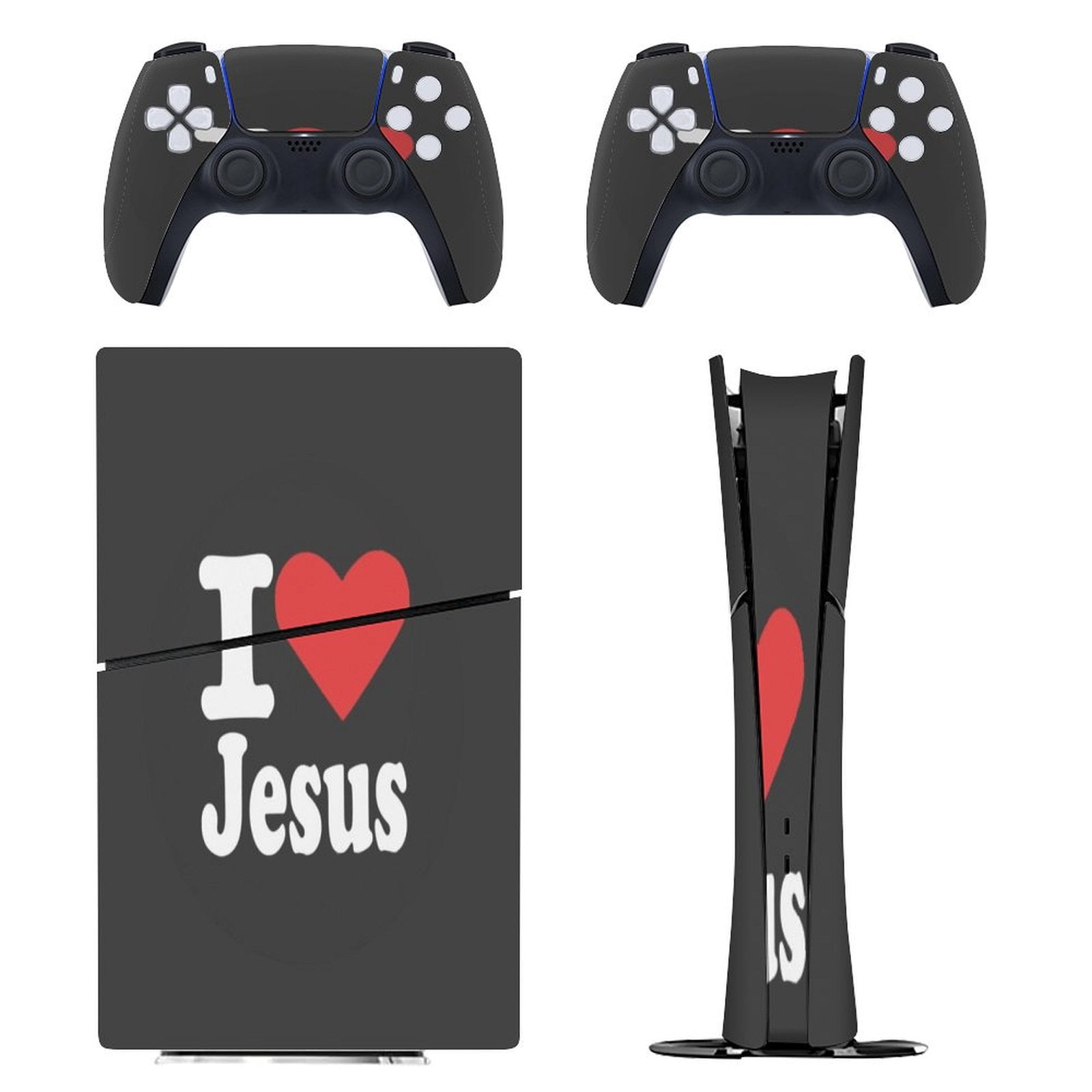 I LOVE JESUS HEART PS5/PS5 Pro/PS5 Slim Digital Disc Skin Sticker For ...