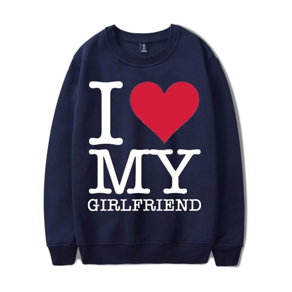 I LOVE MY GIRLFRIEND Merch Couple Outfits Sweatshirt Valentine's Day ...