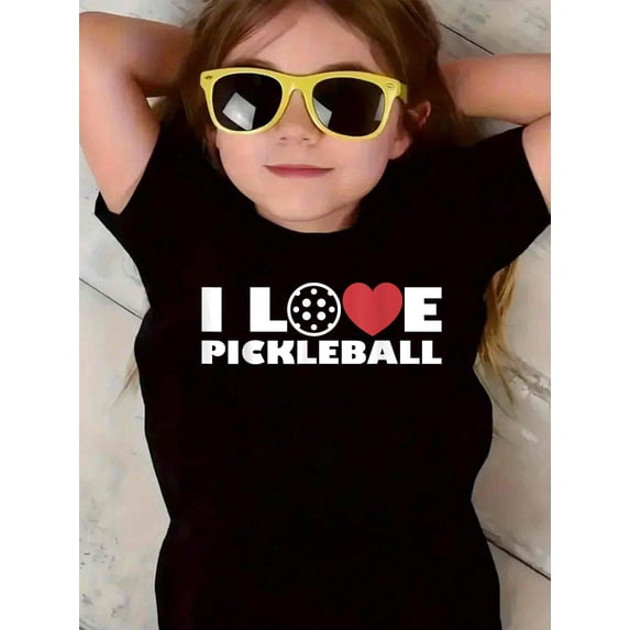 I LOVE PICKLEBALL - Gift Kids T-Shirt For Pickle Ball Lovers Kids ...