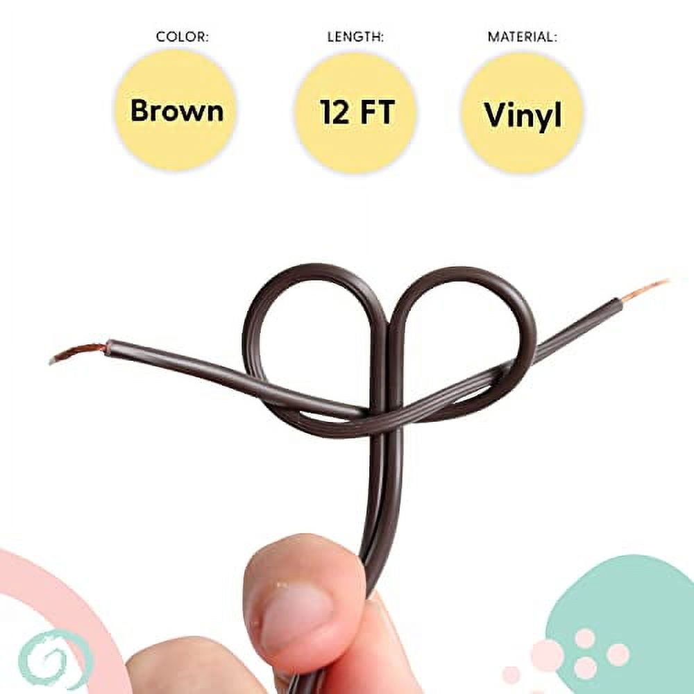 I Like That Lamp 12 Ft Brown Electric Lamp Cord, Vinyl Covered ...