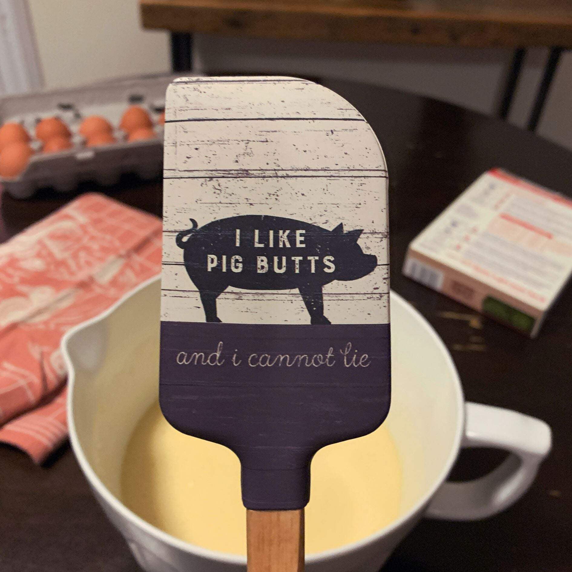 I Like Pig Butts And I Cannot Lie Spatula | Double-sided Silicone ...