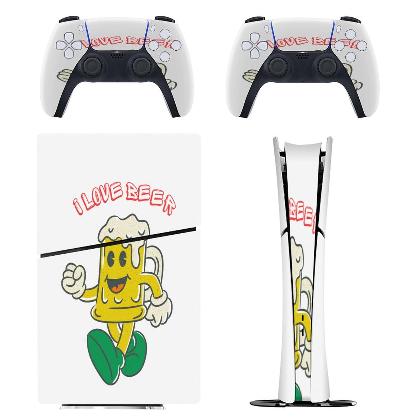 I Love Beer PS5/PS5 Slim Digital Disc Skin Sticker For Console And ...