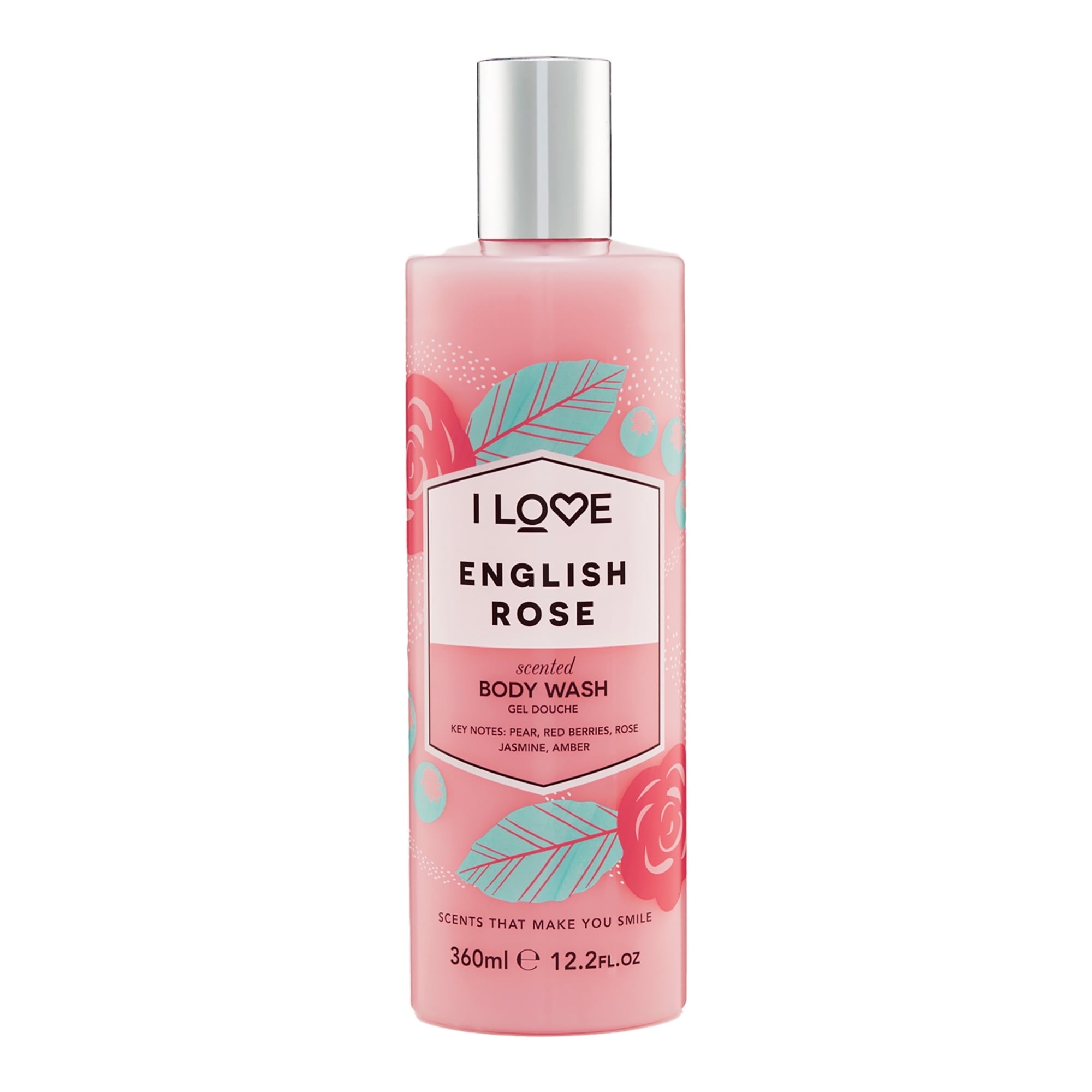 I Love Cosmetics Signature Body Wash, Body Wash, English Rose, 11.8 oz ...