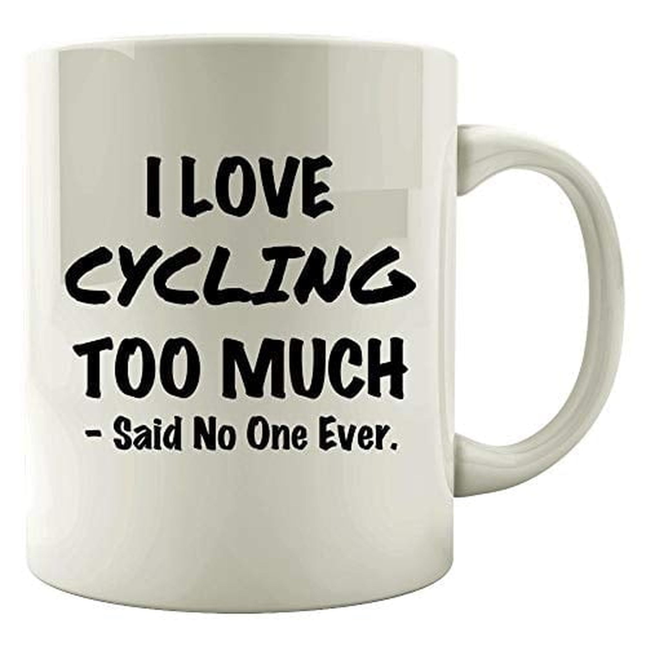 Cycling 11 oz Coffee Mug - Race Theme White Ceramic Gift - Walmart.com