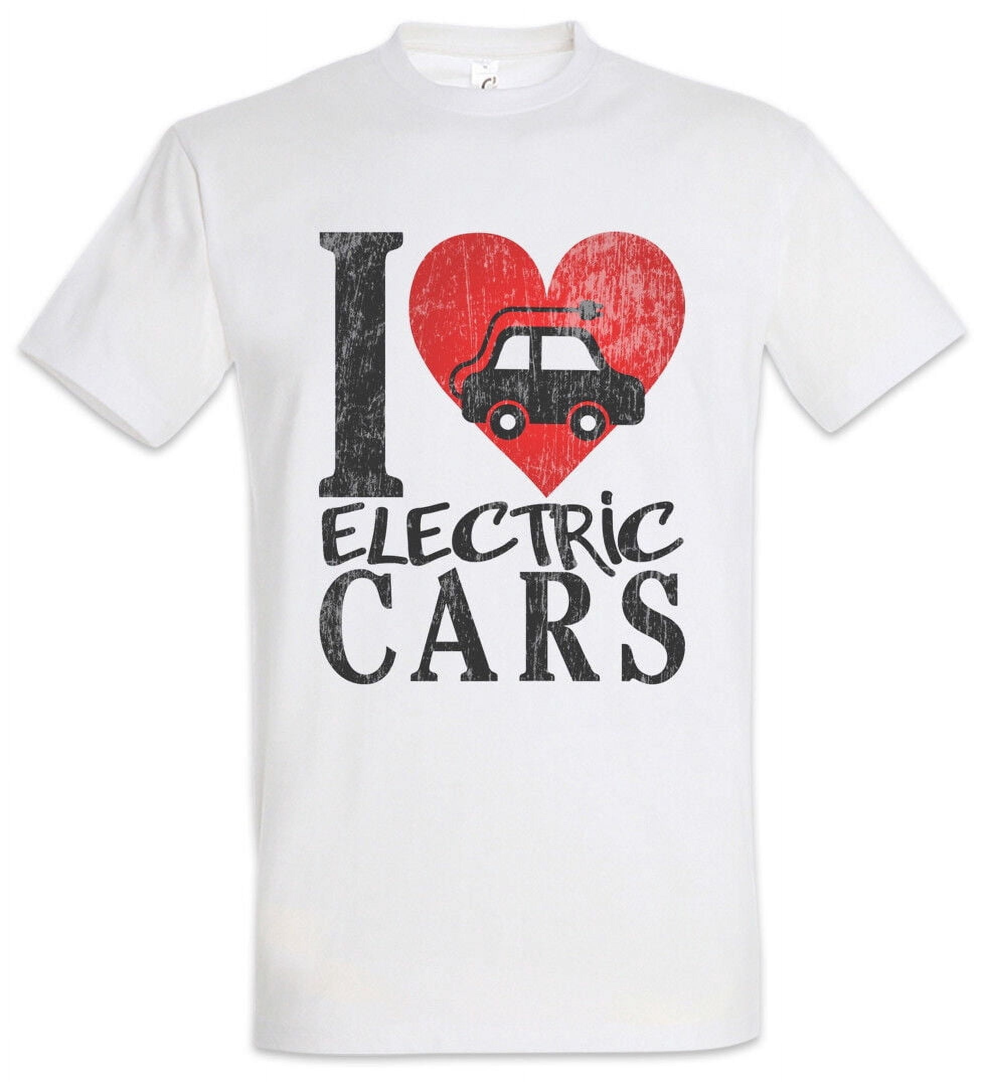 I Love Electric Cars T-Shirt BEV EV Vehicle Go Green Energy Fun Car Emissions - Walmart.com