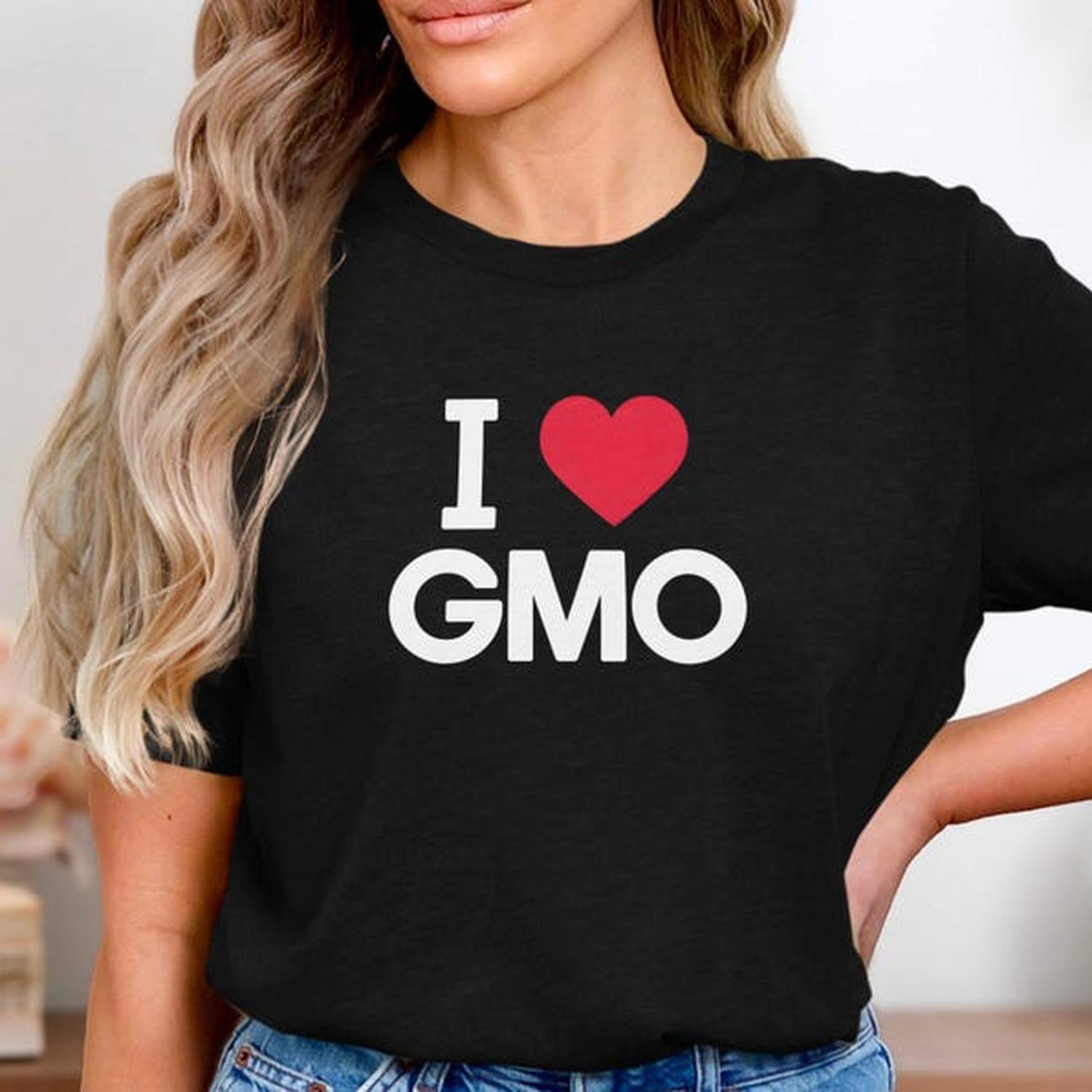 I Love GMO S1Hirt, Funny GMO port S1Hirt, Pro Science GMO S1Hirt, Genetic ModifiC1Ation port ...