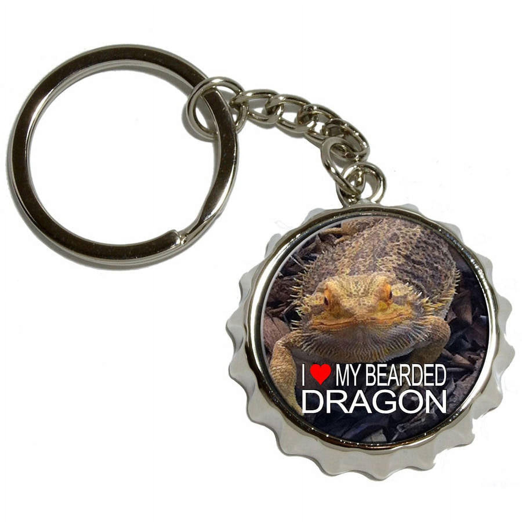I Love Heart My Bearded Dragon, Beardie Lizard Reptile, Nickel Plated ...