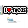 I Love Heart Tacos Automotive Car Window Locker Bumper Sticker ...