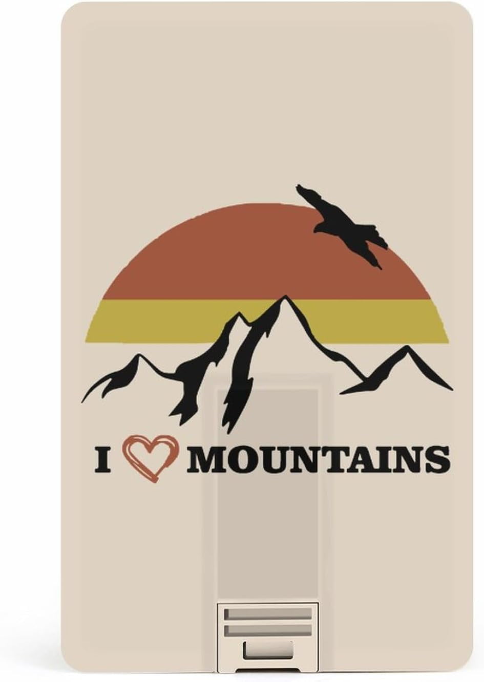 I Love Hiking Mountain Usb Flash Drive Credit Card Design Thumb Drive ...