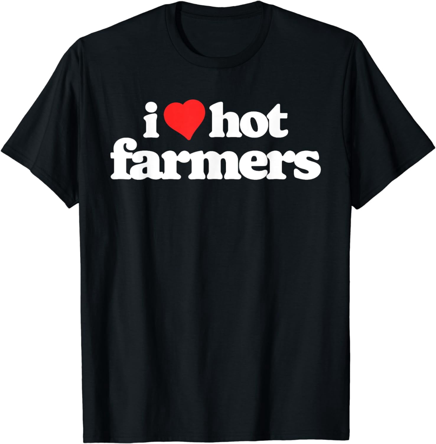 I Love Hot Farmers Funny 80s Vintage Heart T-Shirt - Walmart.com