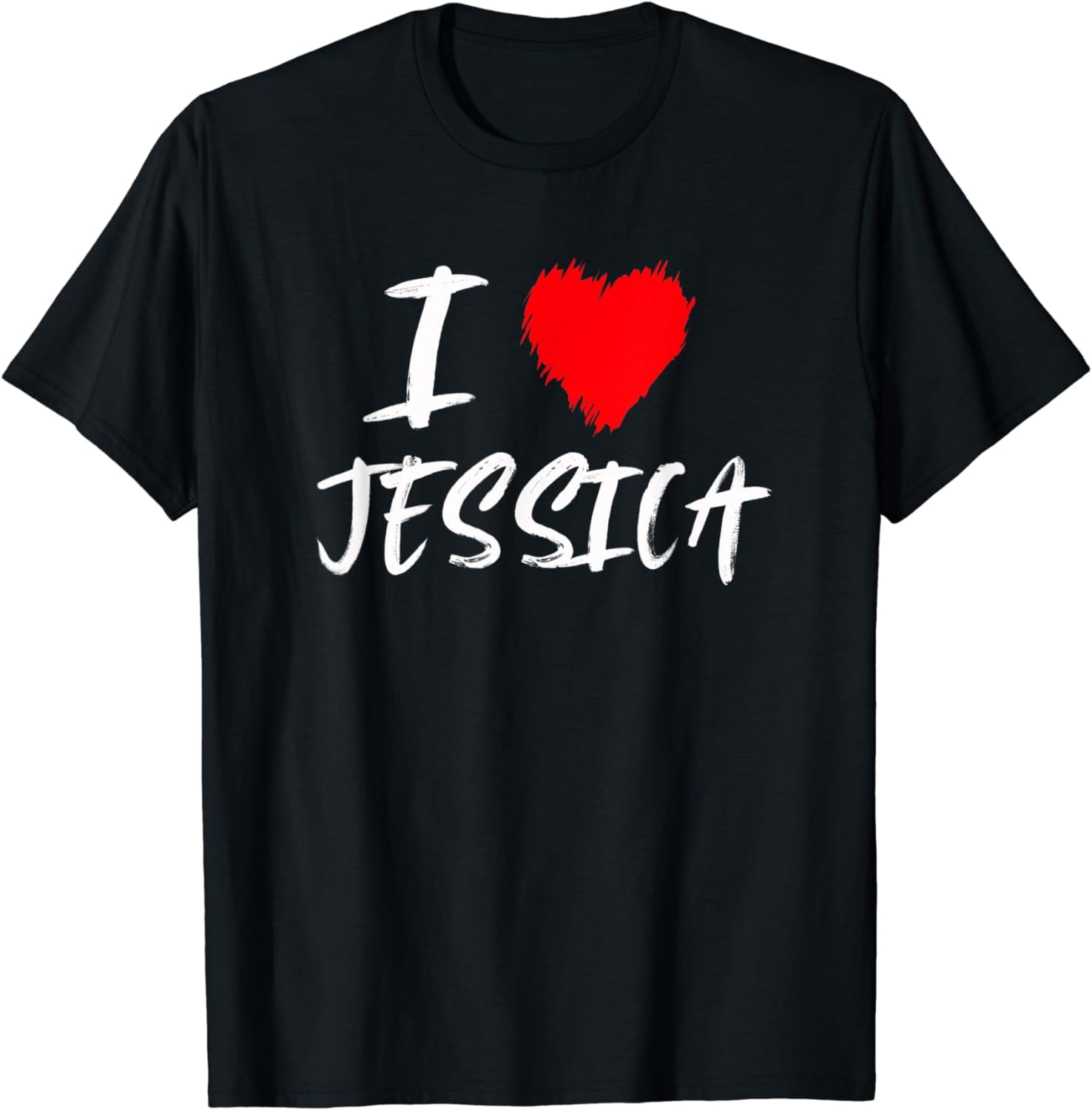 I Love Jessica Daughter Wife Girlfriend Granddaughter Mom T-Shirt ...