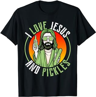 I Love Jesus And Pickles Shirt Cucumber Jesus Pickles T-Shirt - Walmart.com