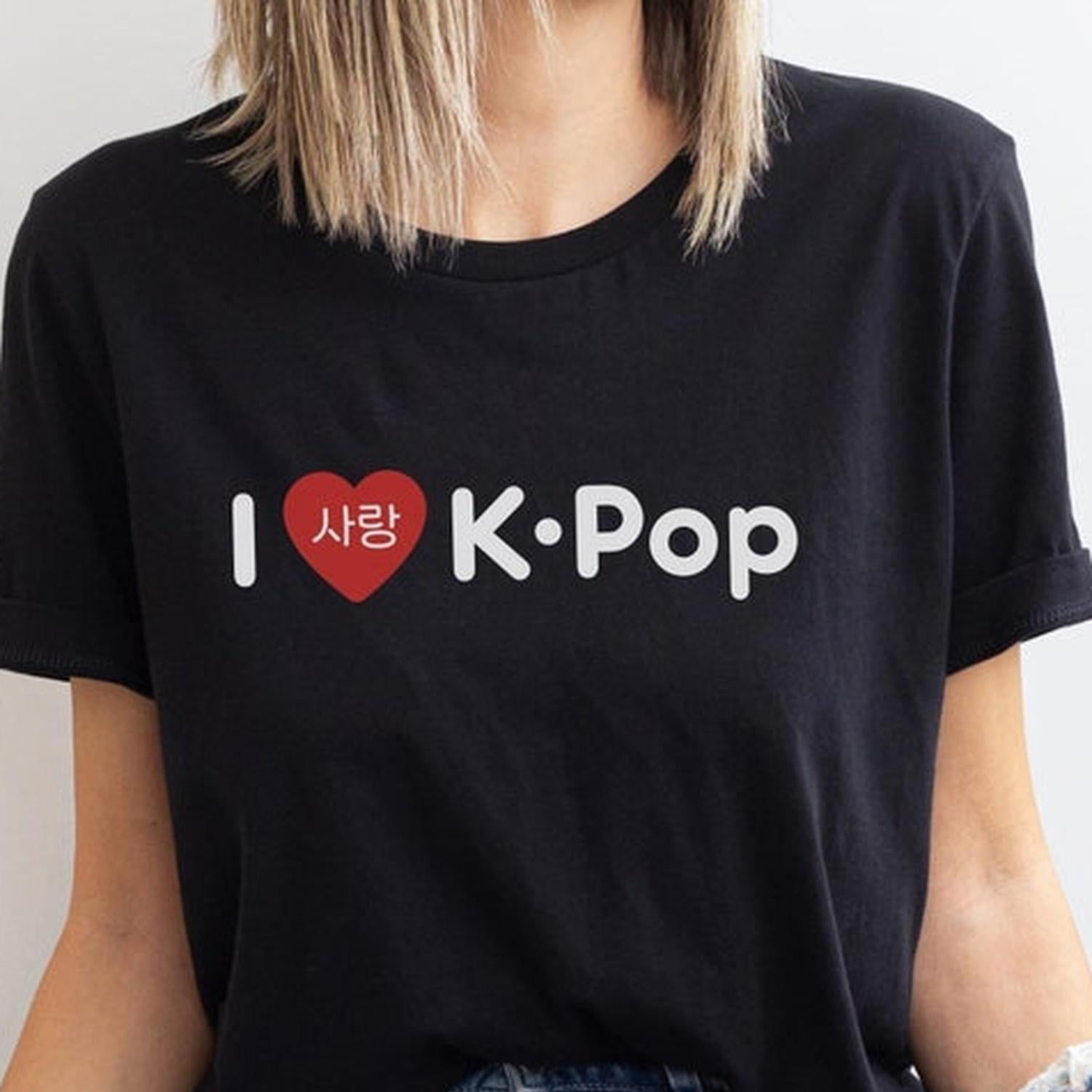 I Love Kpop Shirt, Saranghae Tshirt, K Pop Merch For Korean Music Lover ...