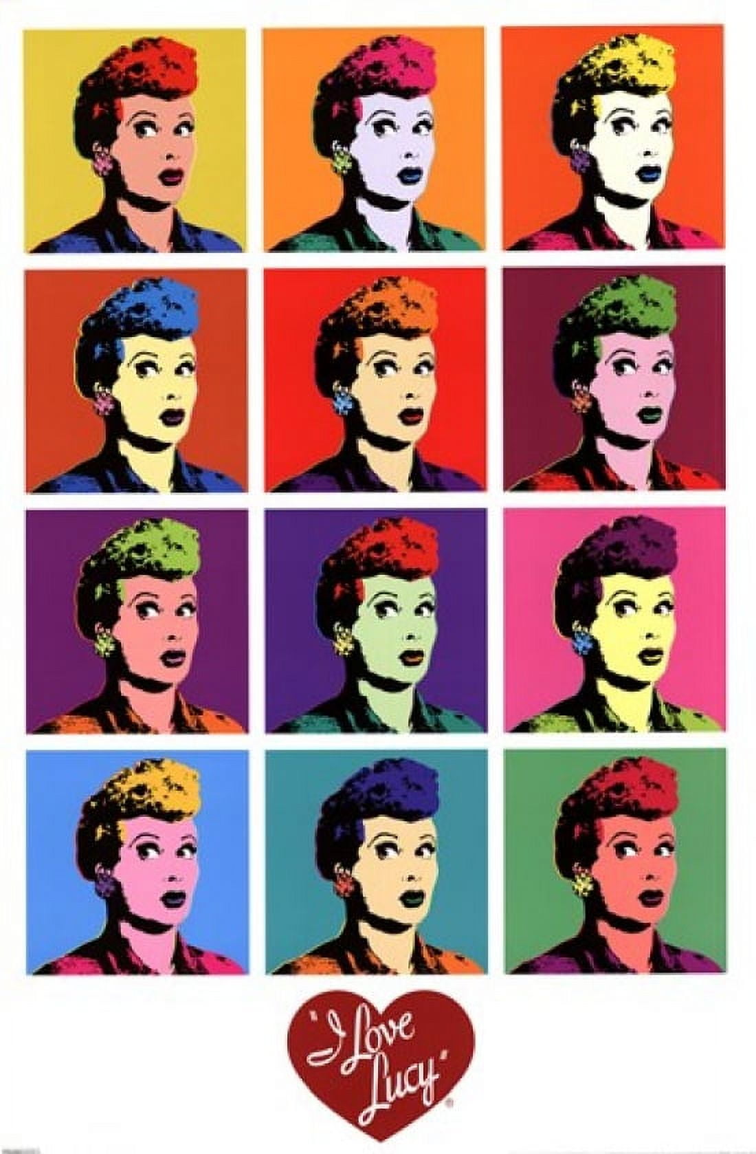I Love Lucy - Pop Art Poster (24 x 36) - Walmart.com