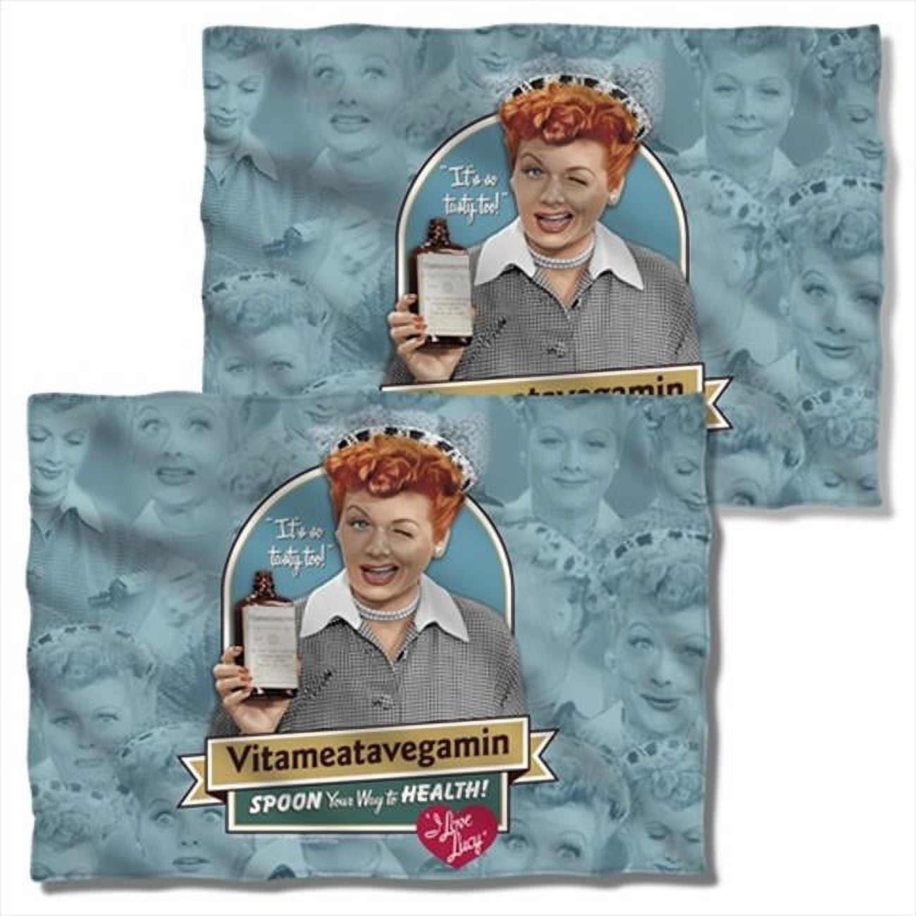 I Love Lucy Vitameatavegamin (Front Back Print) Poly 20X28 Pillow Case ...