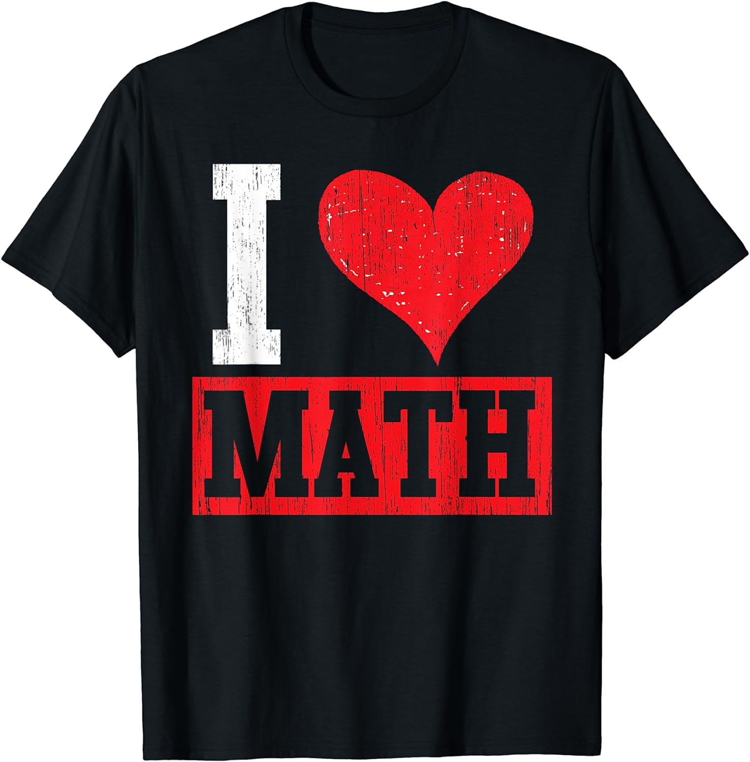 I Love Math Heart Math T-Shirt - Walmart.com