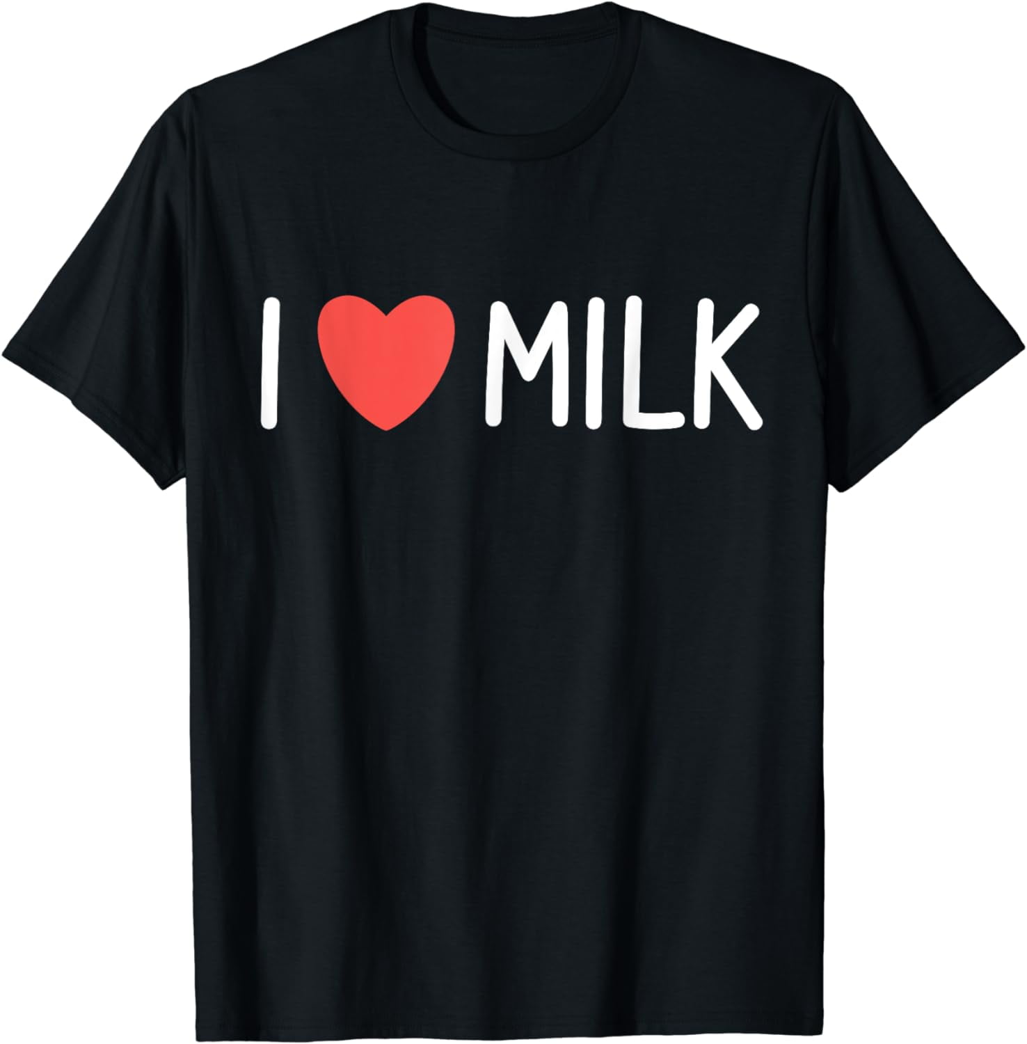 I Love Milk T-shirt Lactose Tee Yogurt Drink Lovers - Walmart.com