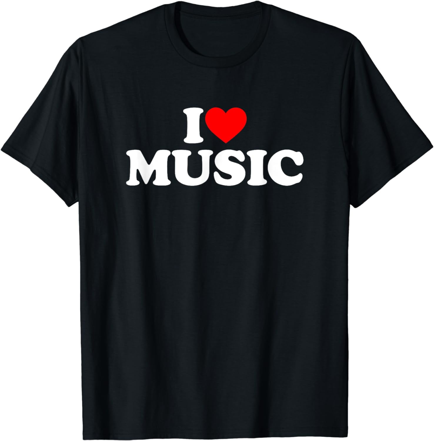 I Love Music Shirt Music Lover Shirt I Heart Music T-Shirt - Walmart.com