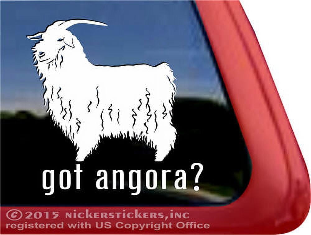 I Love My Angora Goat| High Quality Vinyl Window Decal - Walmart.com