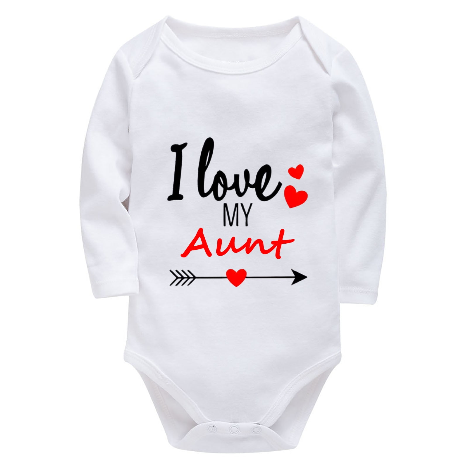 I Love My Aunt Newborn One Piece Long Sleeve Take Home Outfit for Baby ...
