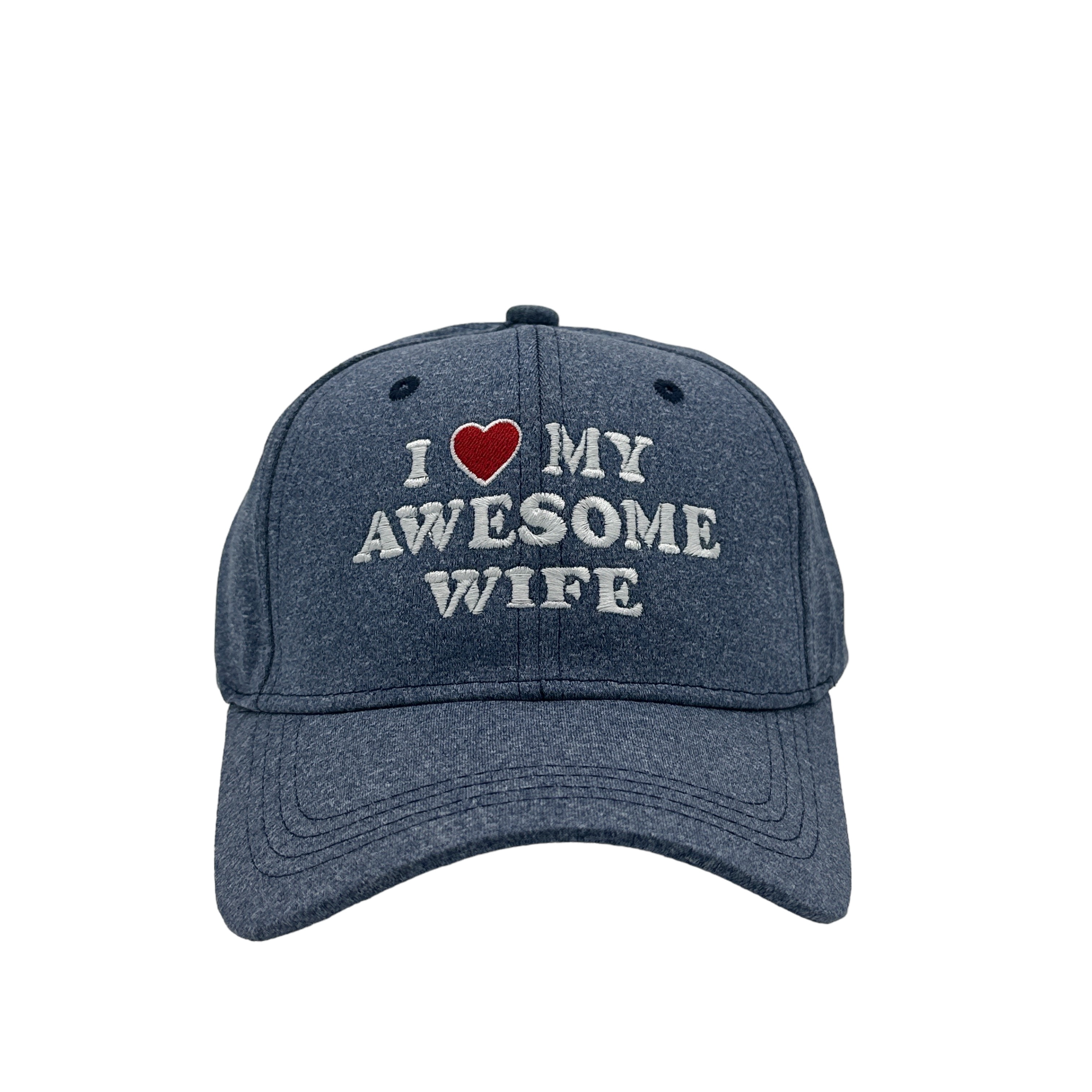 I Love My Awesome Wife Hat Funny Cute Married Valentines Day Cap ...