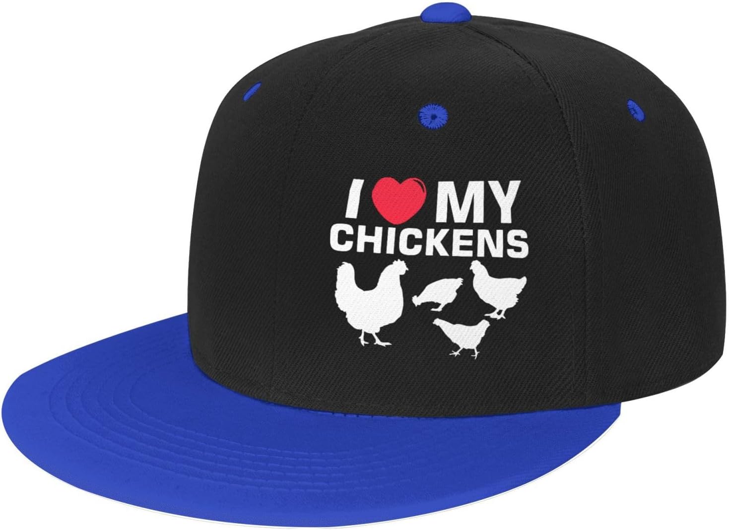 I Love My Chickens Hip Hop Hats Unisex Children Adjustable Flat Brim ...