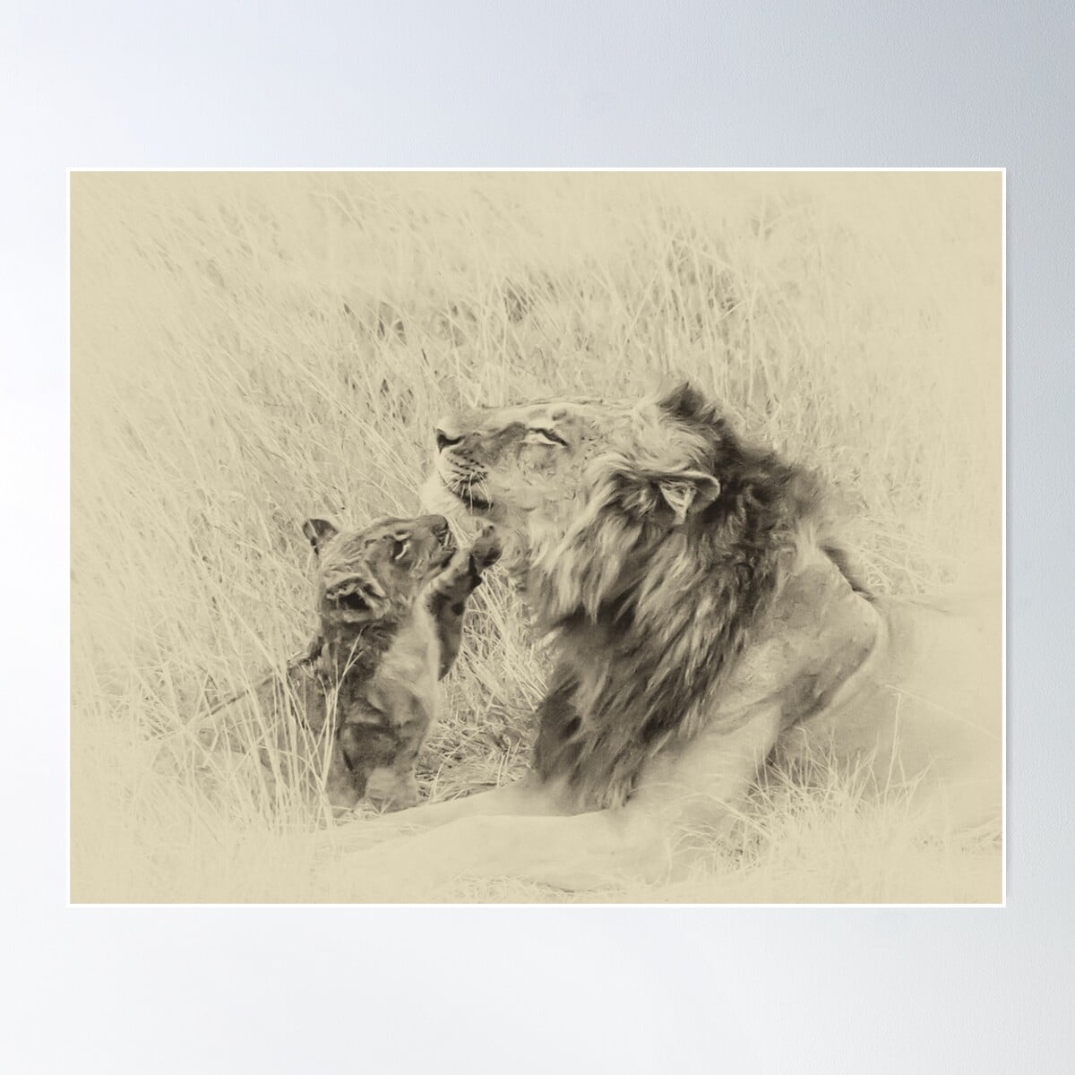 I Love My Dad Poster Wall Art, Modern Wall Decor For Living Room ...