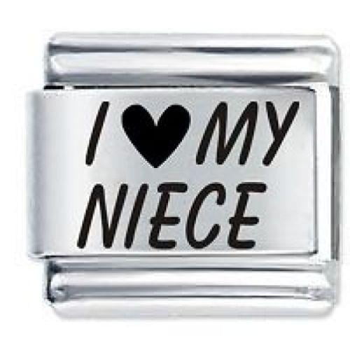 I Love My Niece Italian Link Bracelet Charm - Walmart.com