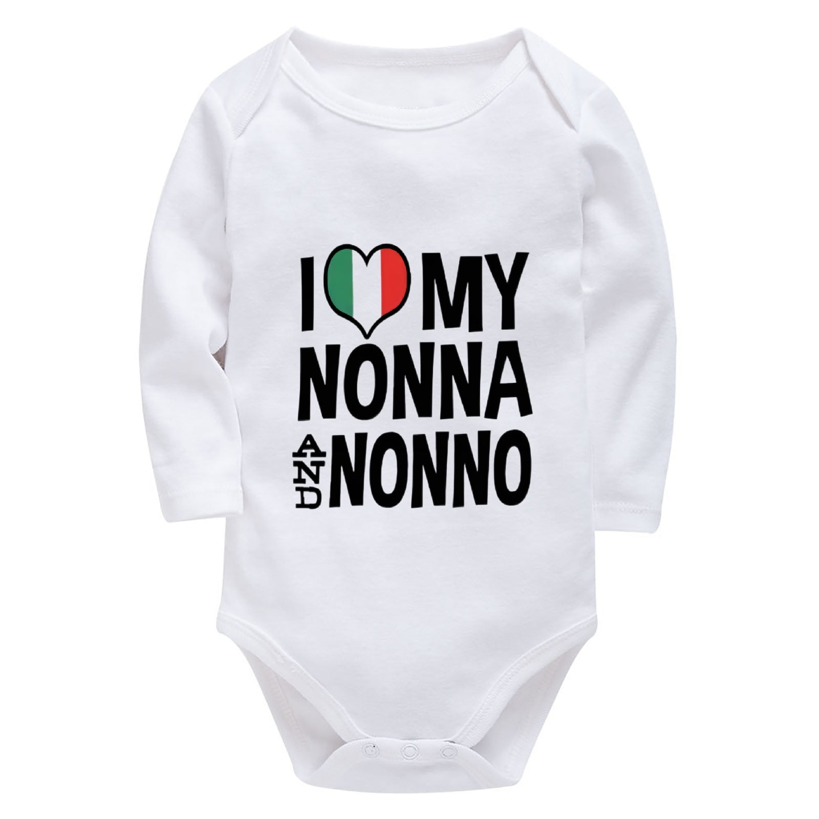 I Love My Nonna And Nonno Newborn Clothes for Boys Long Sleeve Coming ...